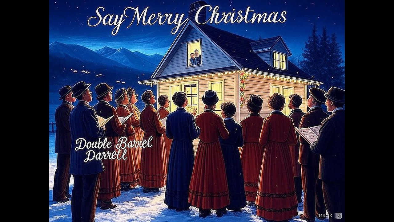 Double Barrel Darrell - Say Merry Christmas (Simple Lyrics Video) - YouTube