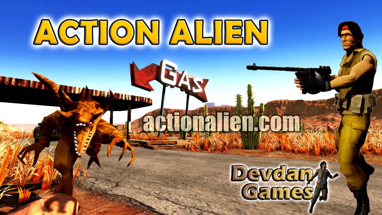 Action Alien gameplay trailer, indie FPS with destructible environments ...