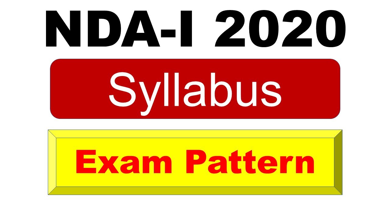 NDA-1 2020 | SYLLABUS and Exam Pattern | - YouTube