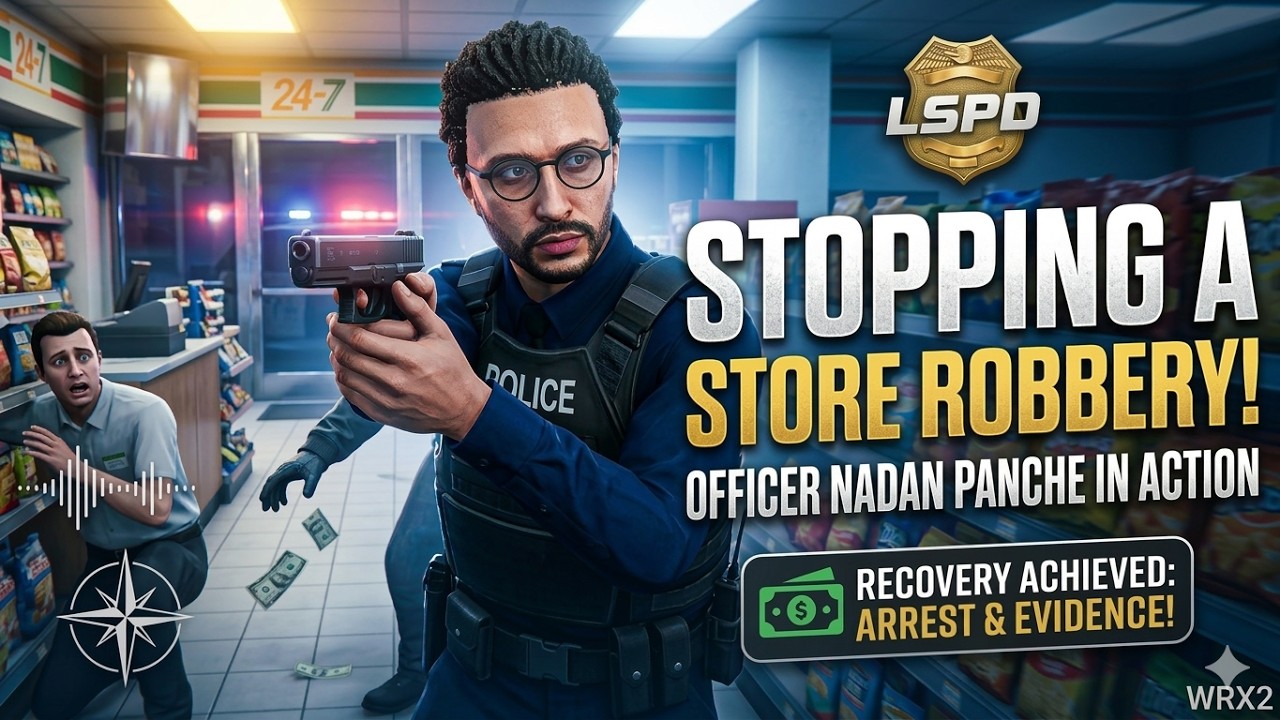 STORE ROBBERY IN PROGRESS! Officer Nadan Panche Responds | WRX2 RP ...