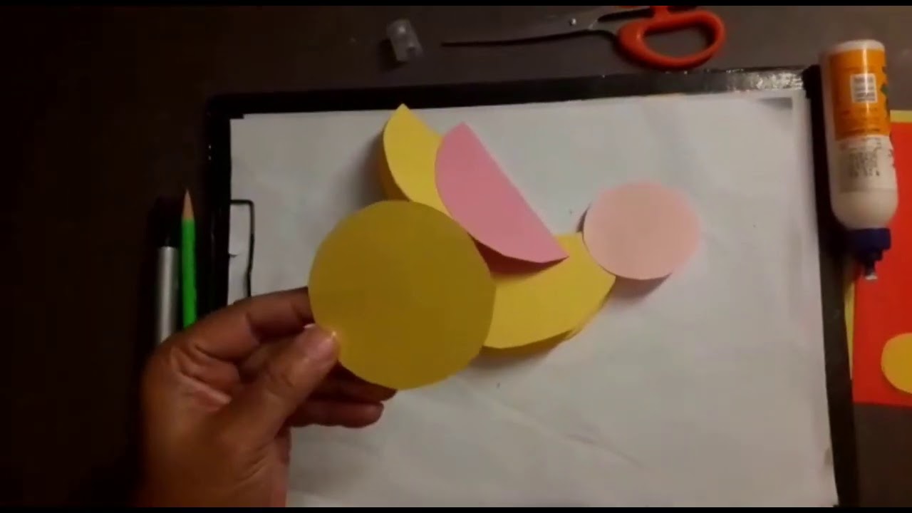 semi circle craft - YouTube