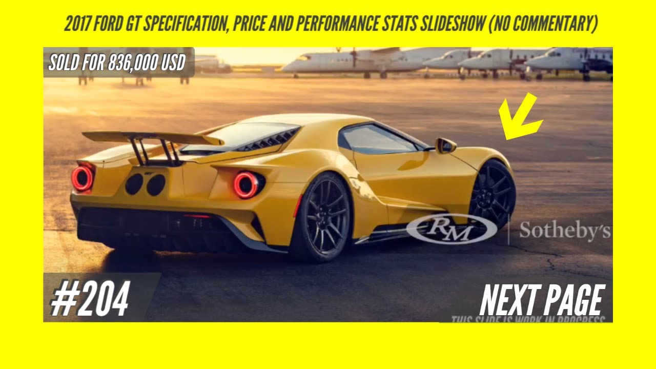 2017 Ford GT Specification, Price And Performance Stats Slideshow (No ...