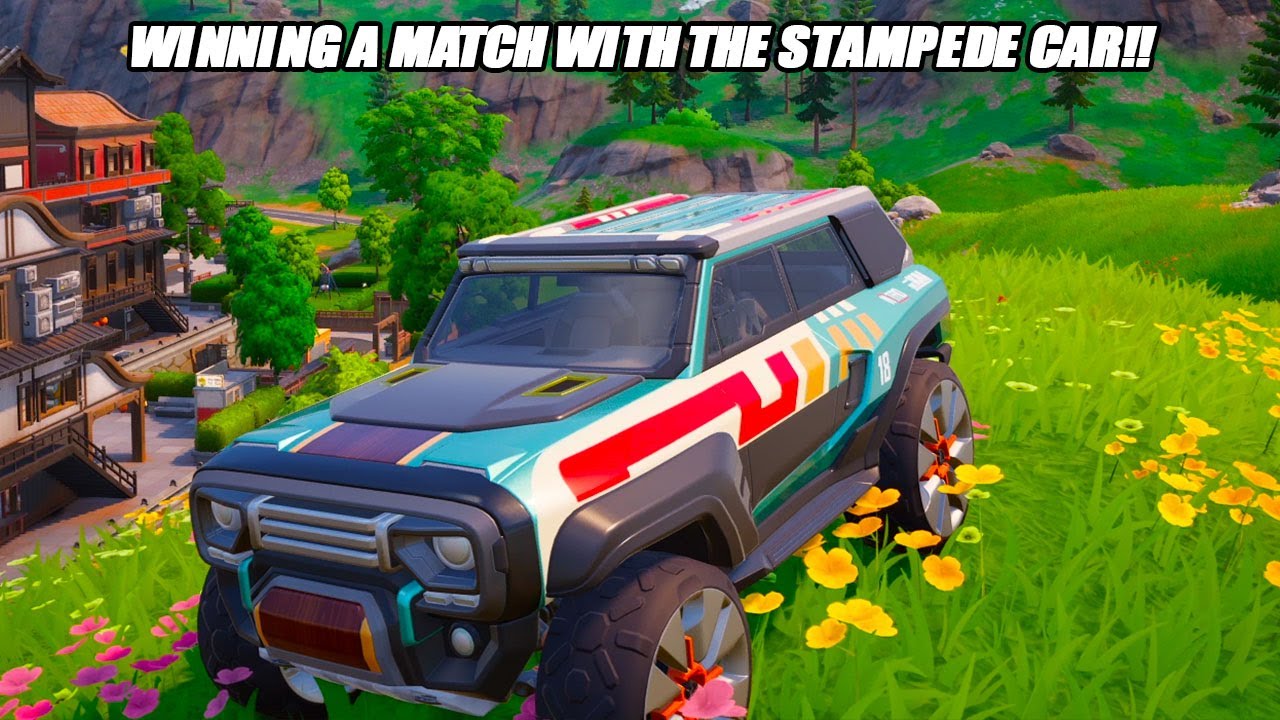 Winning A Battle Royale Match With The *NEW* Stampede Car In Fortnite ...