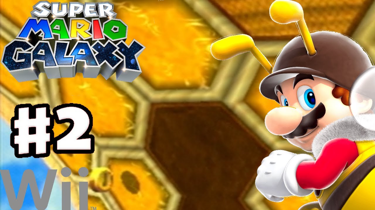 Super Mario Galaxy - Gameplay Walkthrough Part 2 - Honeyhive Galaxy ...