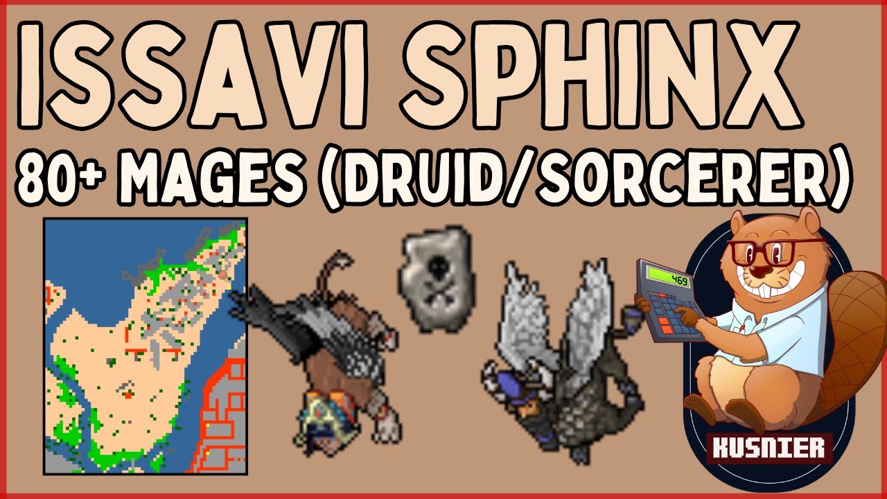 Issavi Sphinxes (SD) | 80+ Sorcerer/Druid | Tibia - YouTube