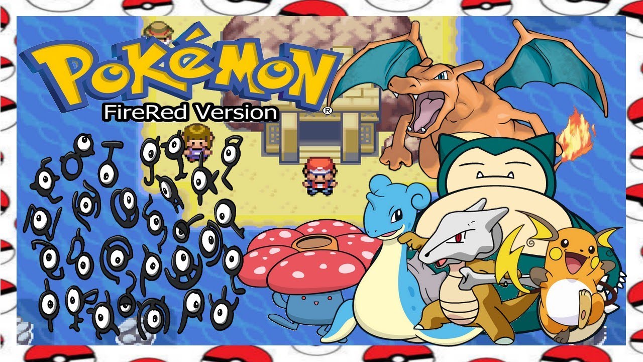 Pokémon Fire Red Sétima ilha, Trainer Tower, Tanoby Ruins e Unowns ...