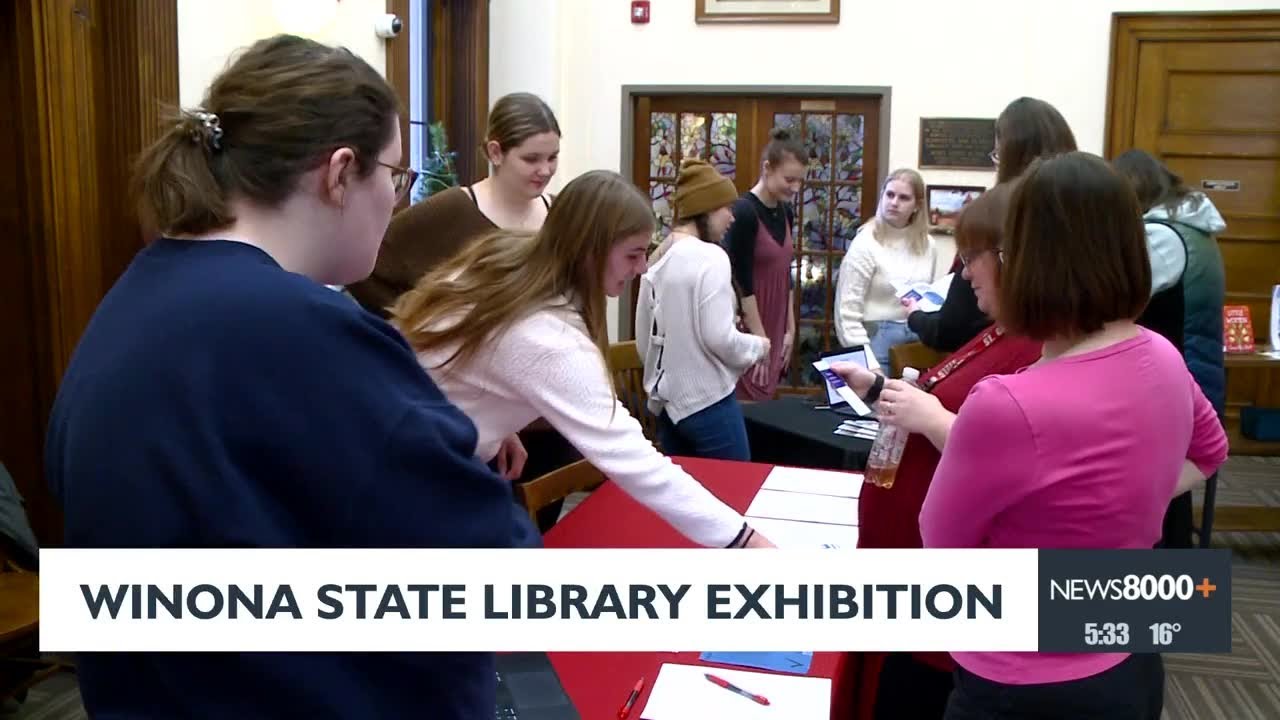 Winona State library exhibition - YouTube