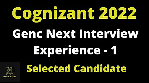 Cognizant Genc Next Interview Experience - YouTube
