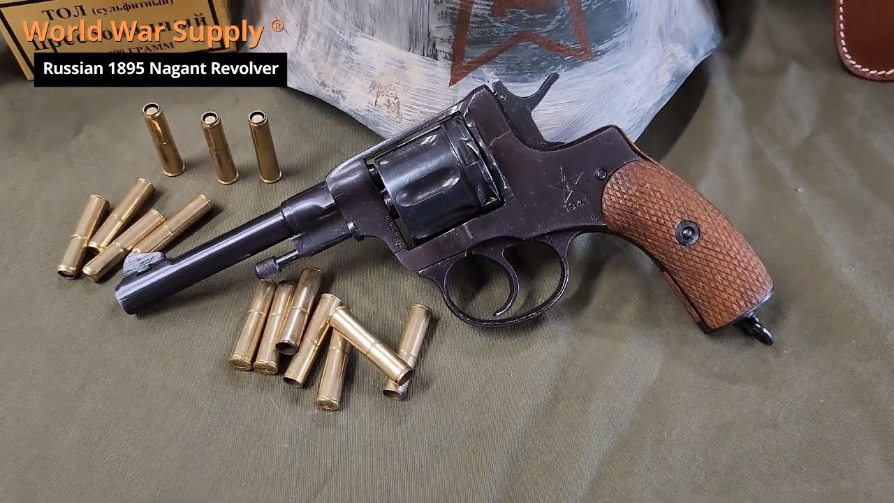 Overview & Firing the Russian 1895 Nagant Revolver - YouTube
