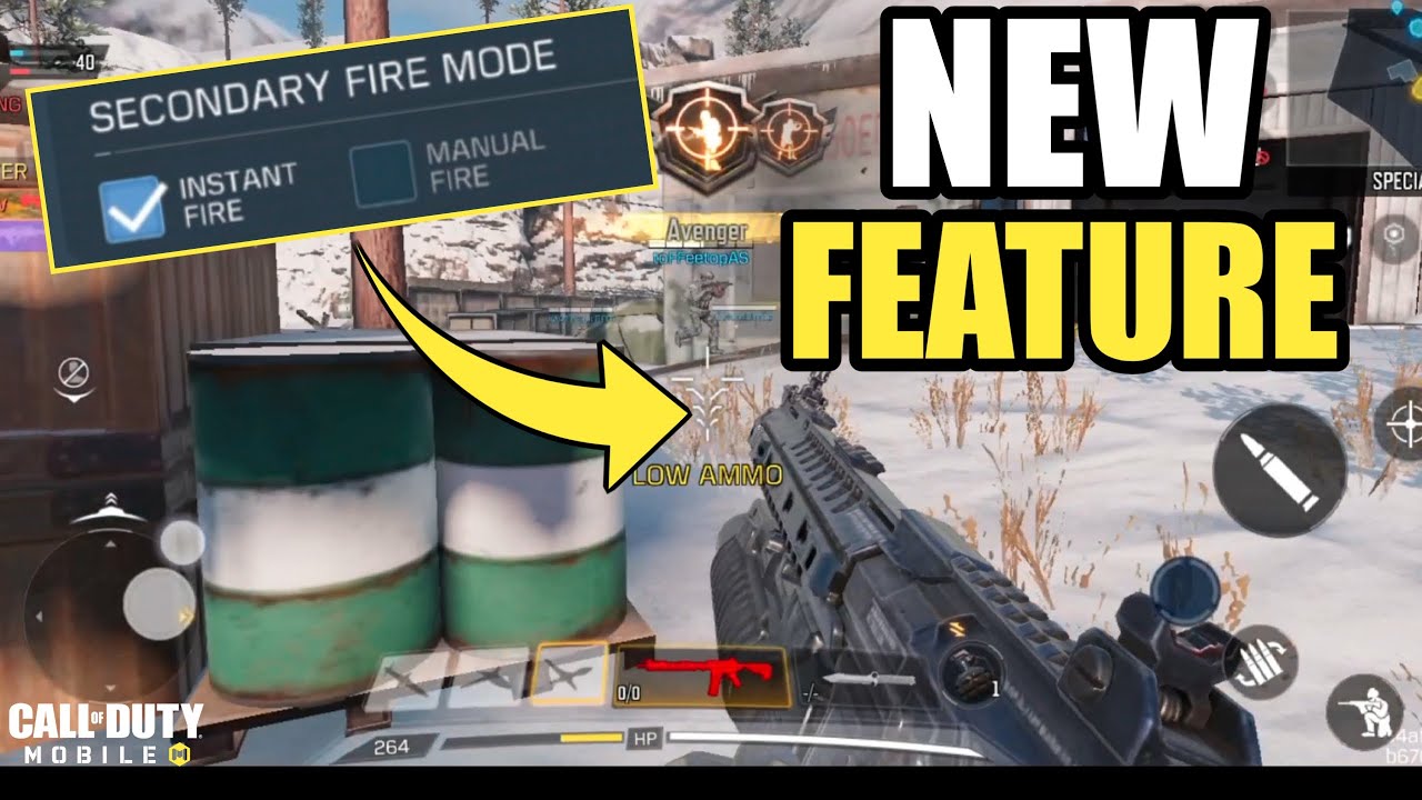 *NEW* Codm Secondary Fire Mode Feature | Codm Test Server - YouTube