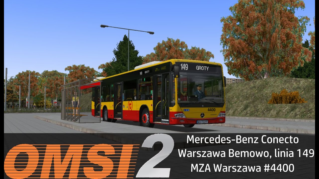 OMSI 2 1080p 60fps Warszawa Bemowo, Linia 149+Mercedes -Benz Conecto ...