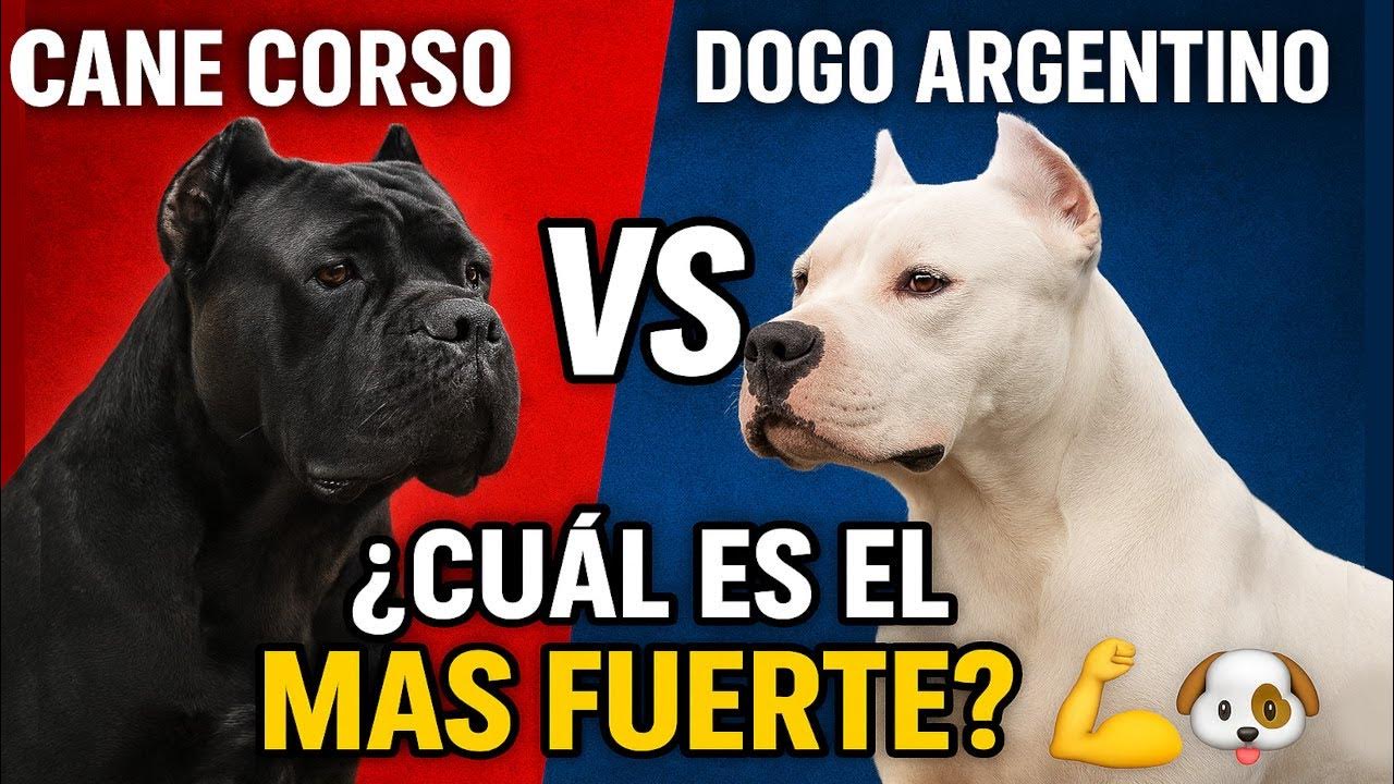 Cane Corso vs. Dogo Argentino: ¿Cuál es el mejor perro de presa? - YouTube