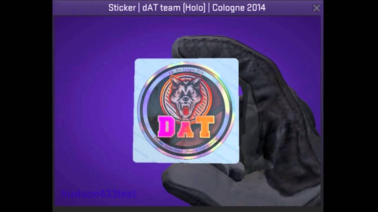dAT team Holo Sticker Cologne 2014 CSGO - YouTube