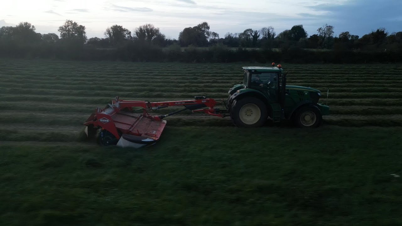 Eamon Orohoe mowing meadow in October 2023 - YouTube