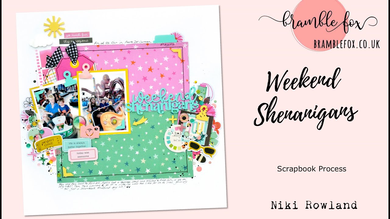 Weekend Shenanigans: a half and half Scrapbook Layout @NikiRowland ...