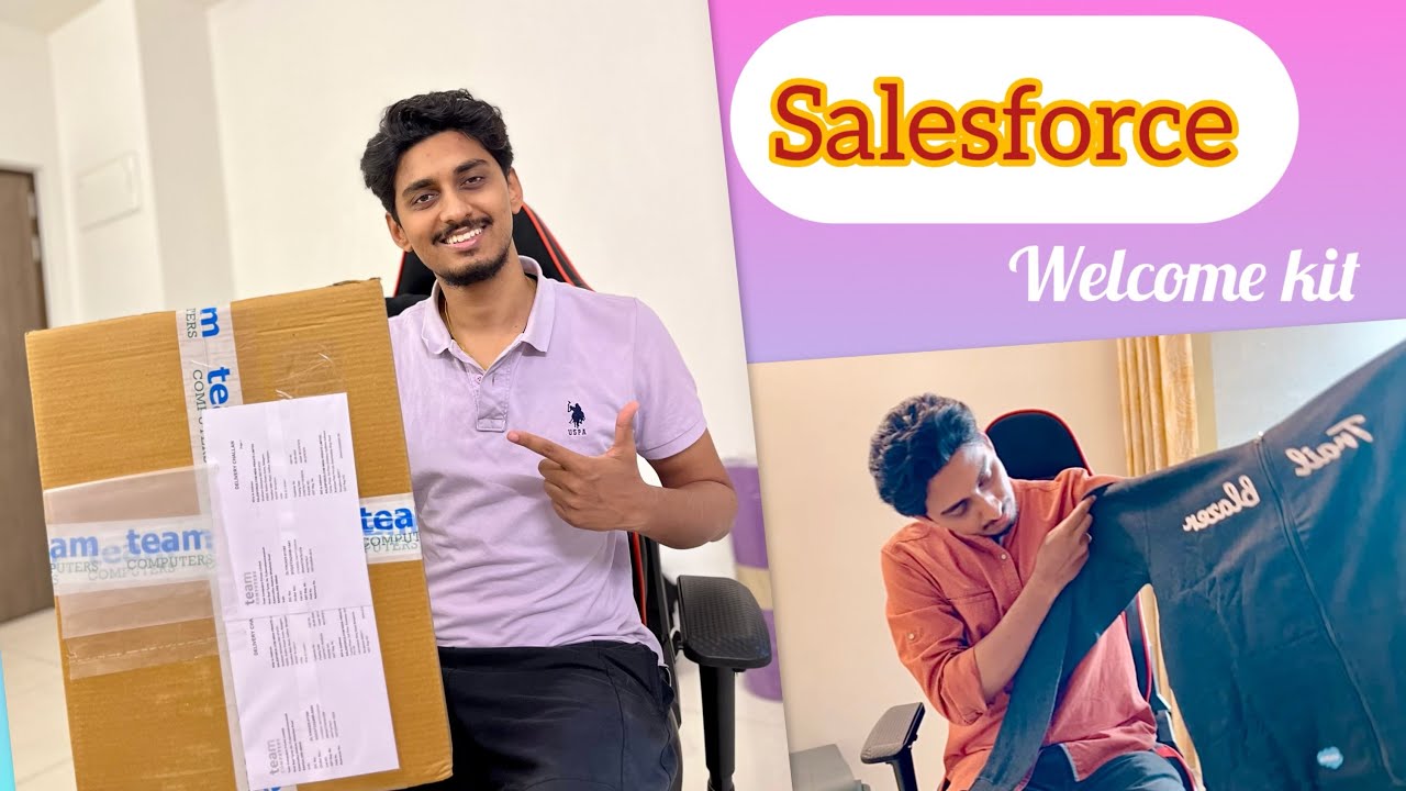 SMTS at Salesforce🤑 | Welcome kit unboxing📦 | NIT Bhopal - YouTube