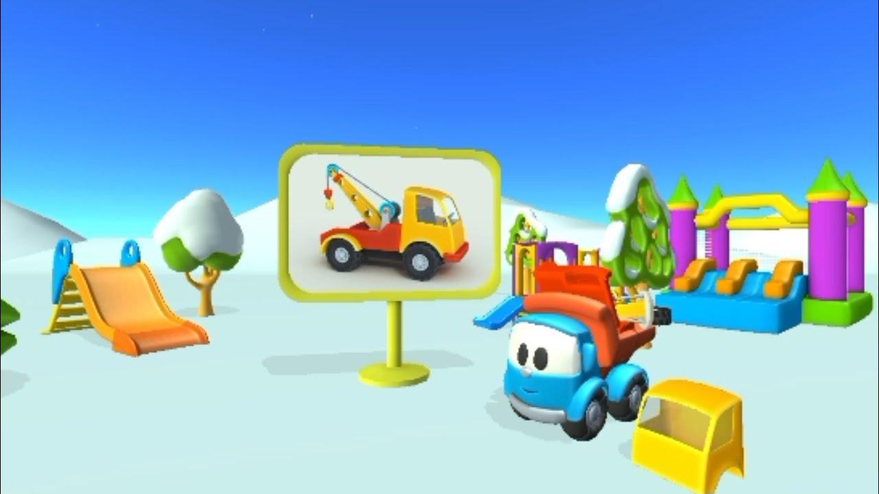 Leo car | Leo truck | Leo bus | Loading truck| cartoon car | fun with ...
