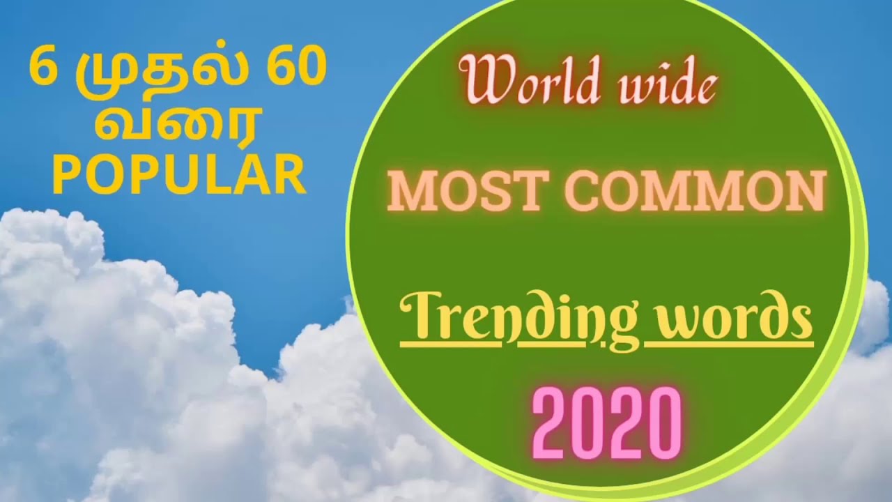 Top most famous trending words on social media | World wide trending ...