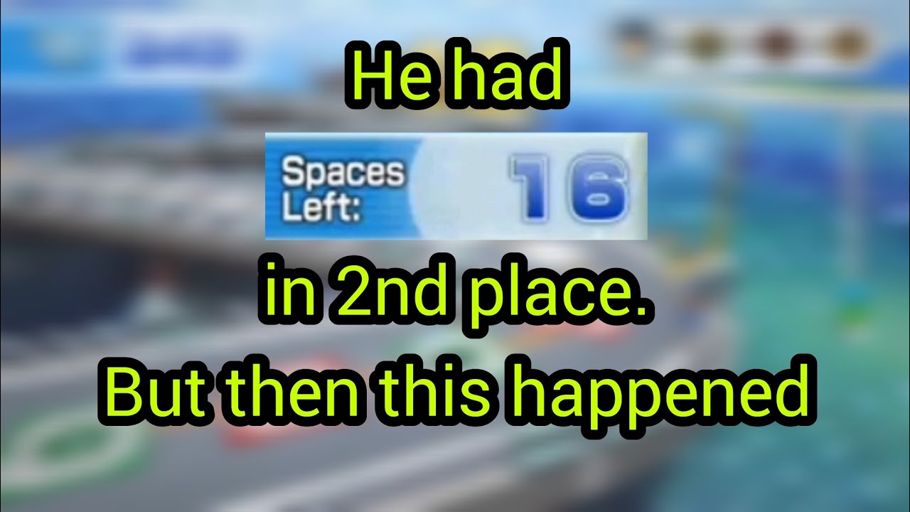 He had 16 spaces left. But then this happened - YouTube