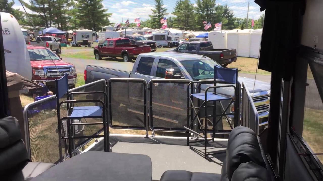 Luxury RV living chasing NASCAR - YouTube