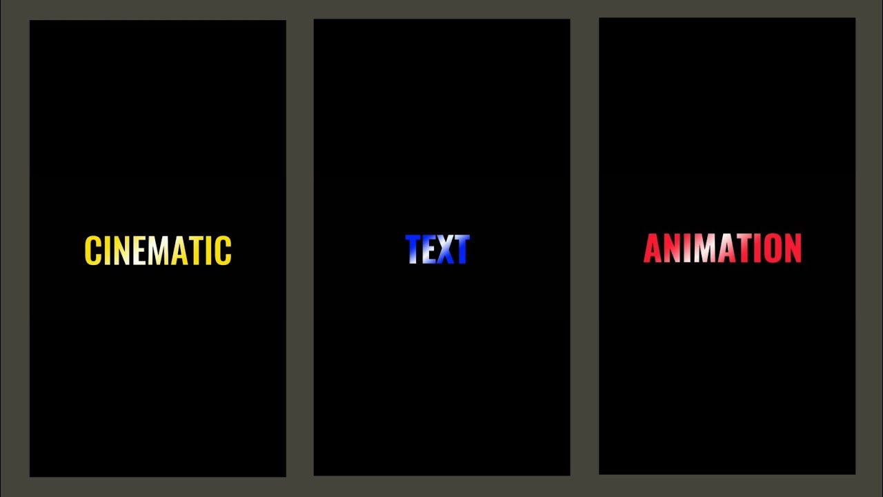 Cinematic Text Animation In Capcut | Text Animation Capcut | Text Edit Capcut - YouTube