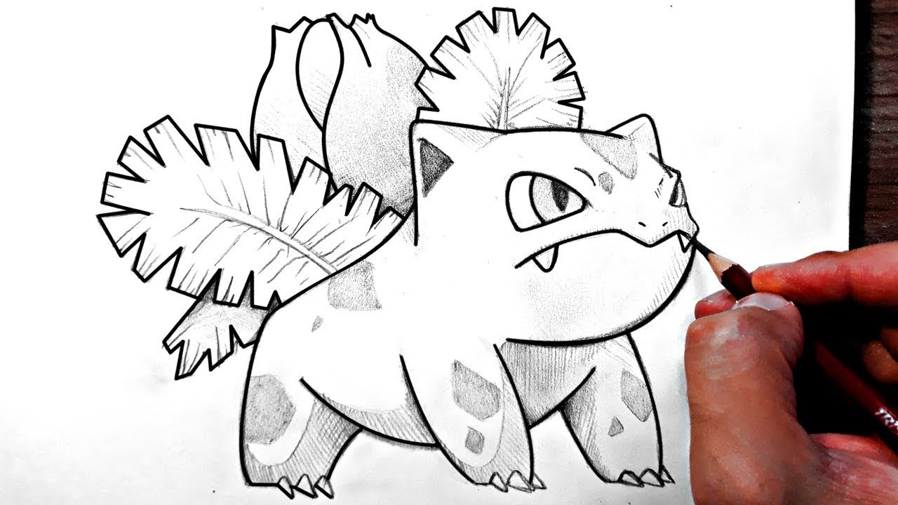 SPEED DRAWING IVYSAUR - Step by Step Pokémon Drawing (Speed Drawing ...