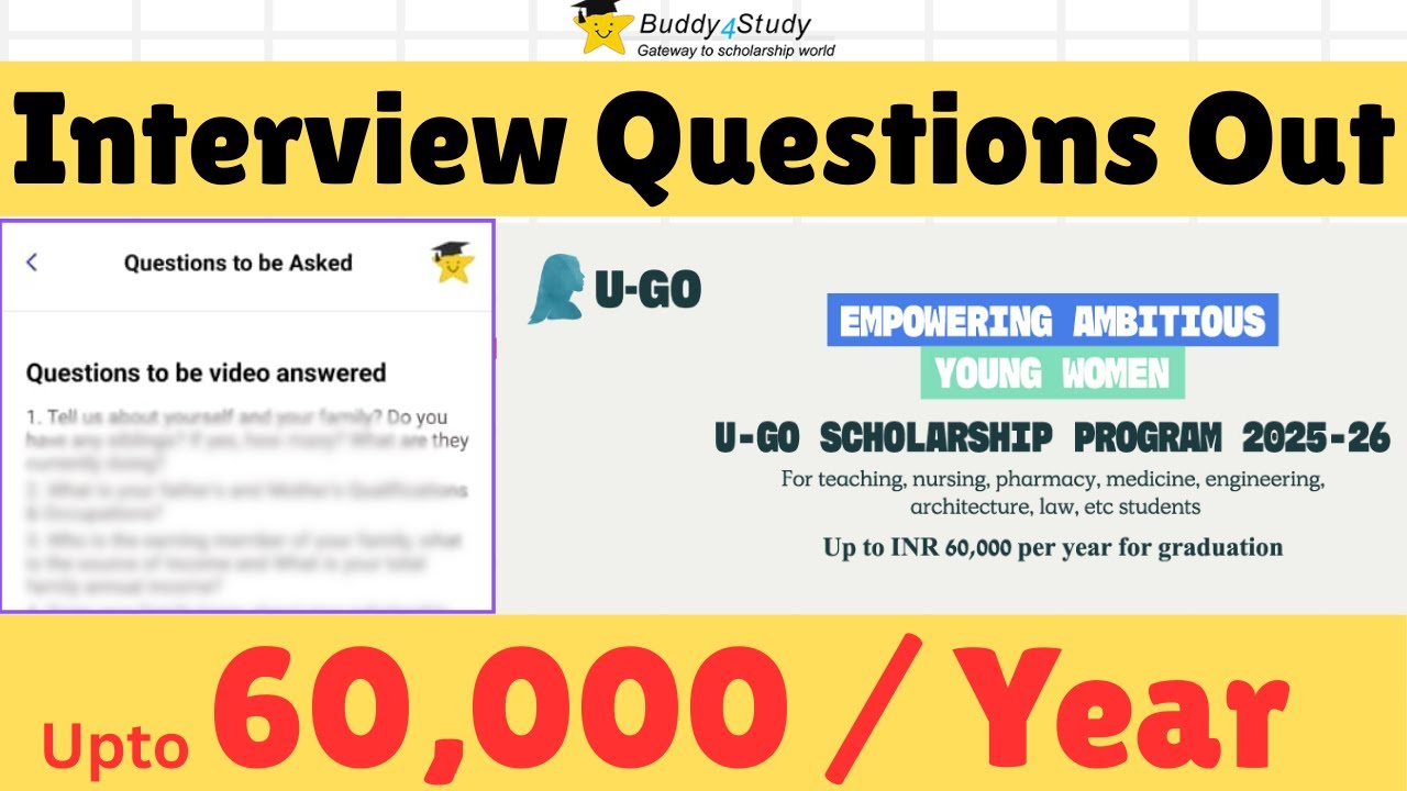 How to Crack U-Go Scholarship Interview | Complete Preparation Guide 2025-26 | Questions Out Now ...