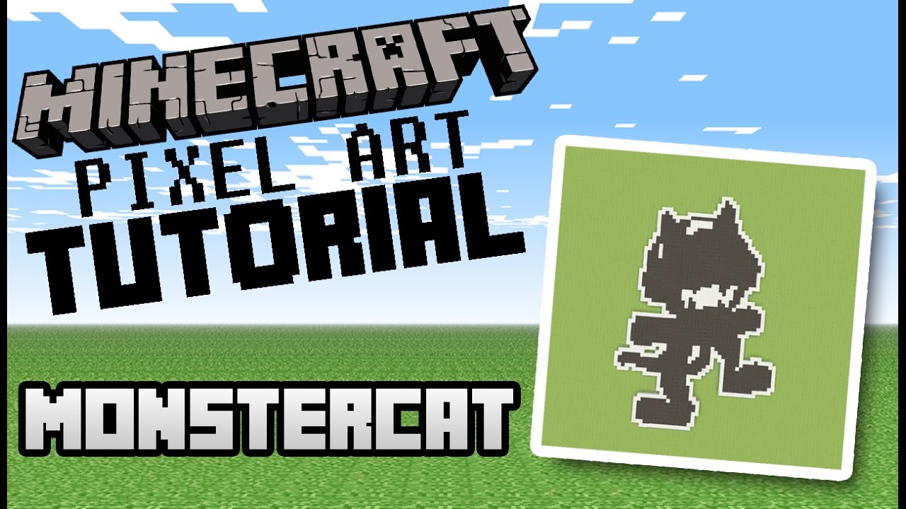 Monstercat - Minecraft Pixel Art Tutorial - YouTube
