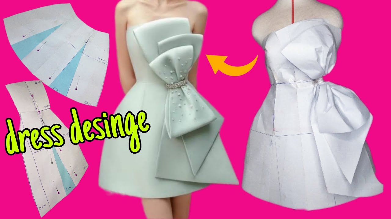 Dress desing pattern.You know how to cut this dress if you watch this ...