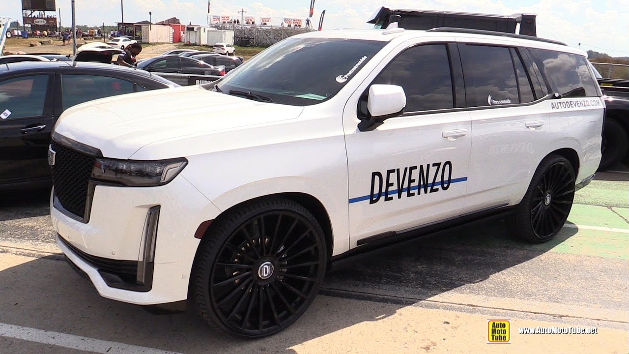 2021 Cadillac Escalade Sport on 28inch Wheels - Exterior Walkaround ...