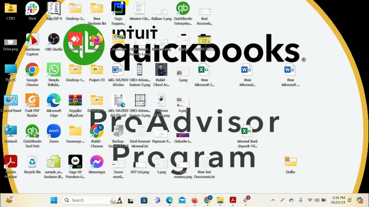QuickBooks Class 8 Part 1 - YouTube