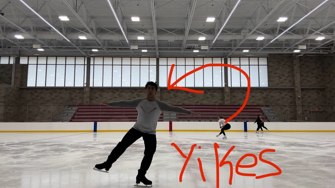 Learning a new figure skating spin - YouTube