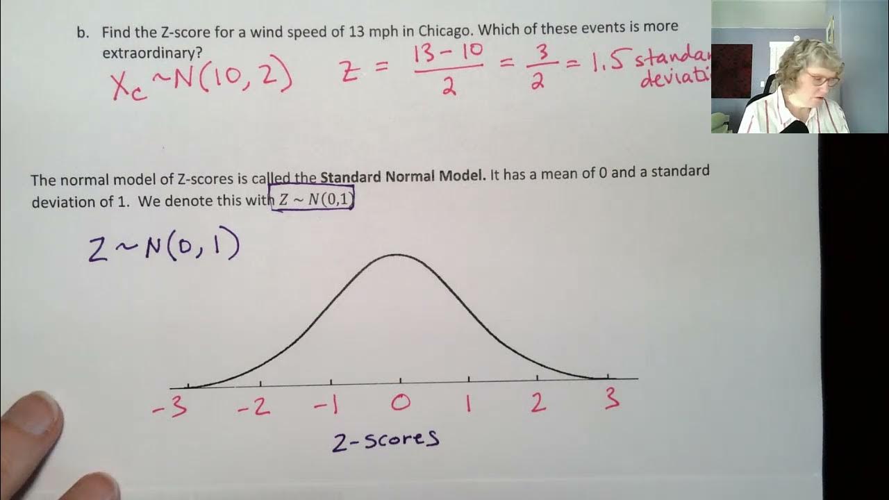 Stat 243 Module 7 Video 7 Z-Scores and the Standard Normal Model - YouTube