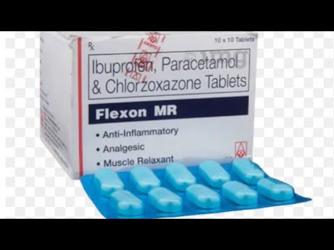 Flexon MR Ibuprofen 400mg Paracetamol 325mg Chlorzoxazone 250mg - YouTube