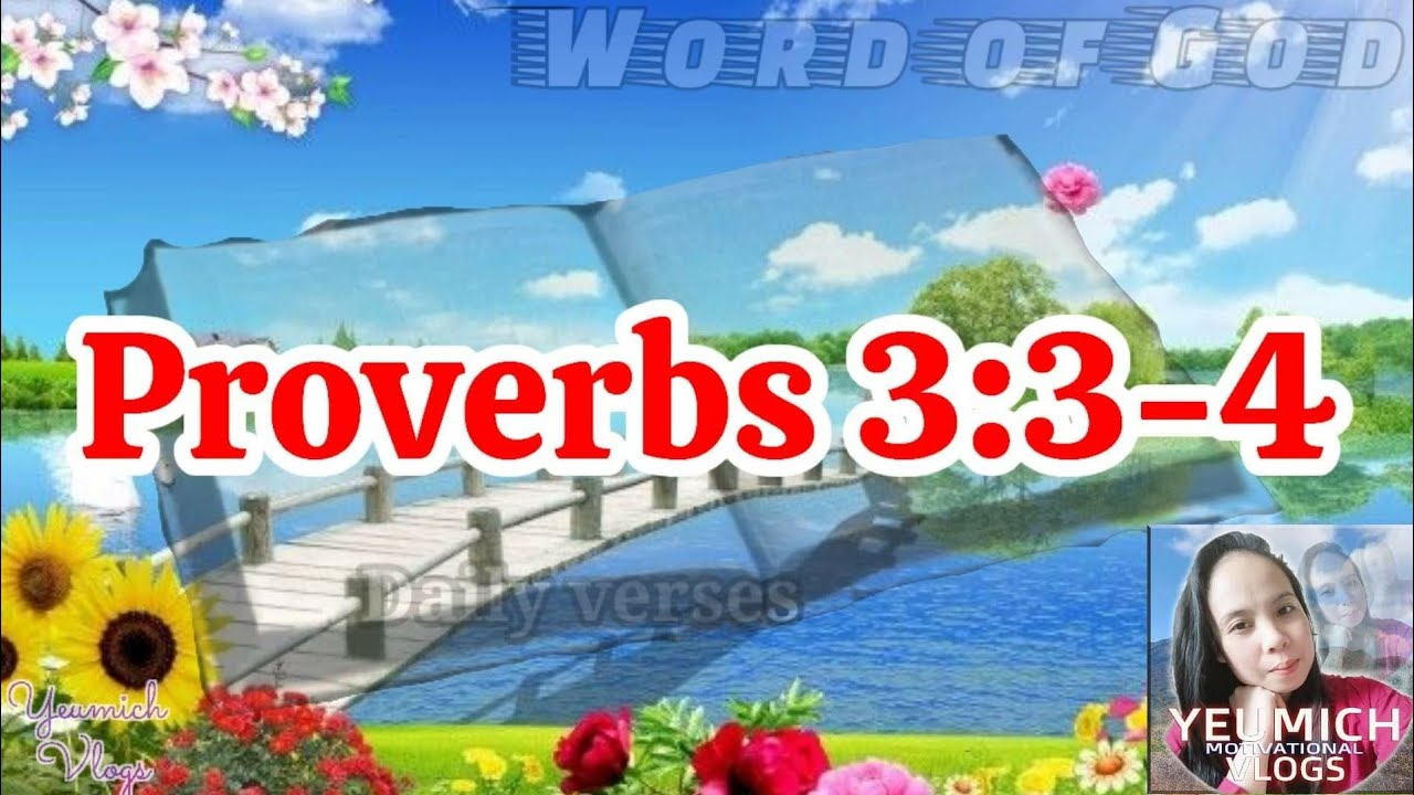 Proverbs 3:3-4 || Bible Verse about Love - YouTube