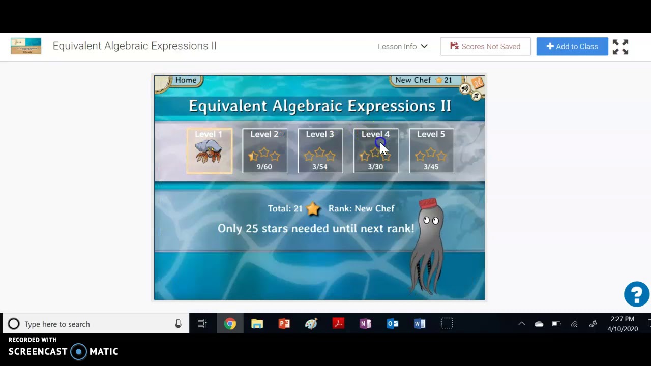 Navigating the Gizmo: Equivalent Algebraic Expressions II - YouTube