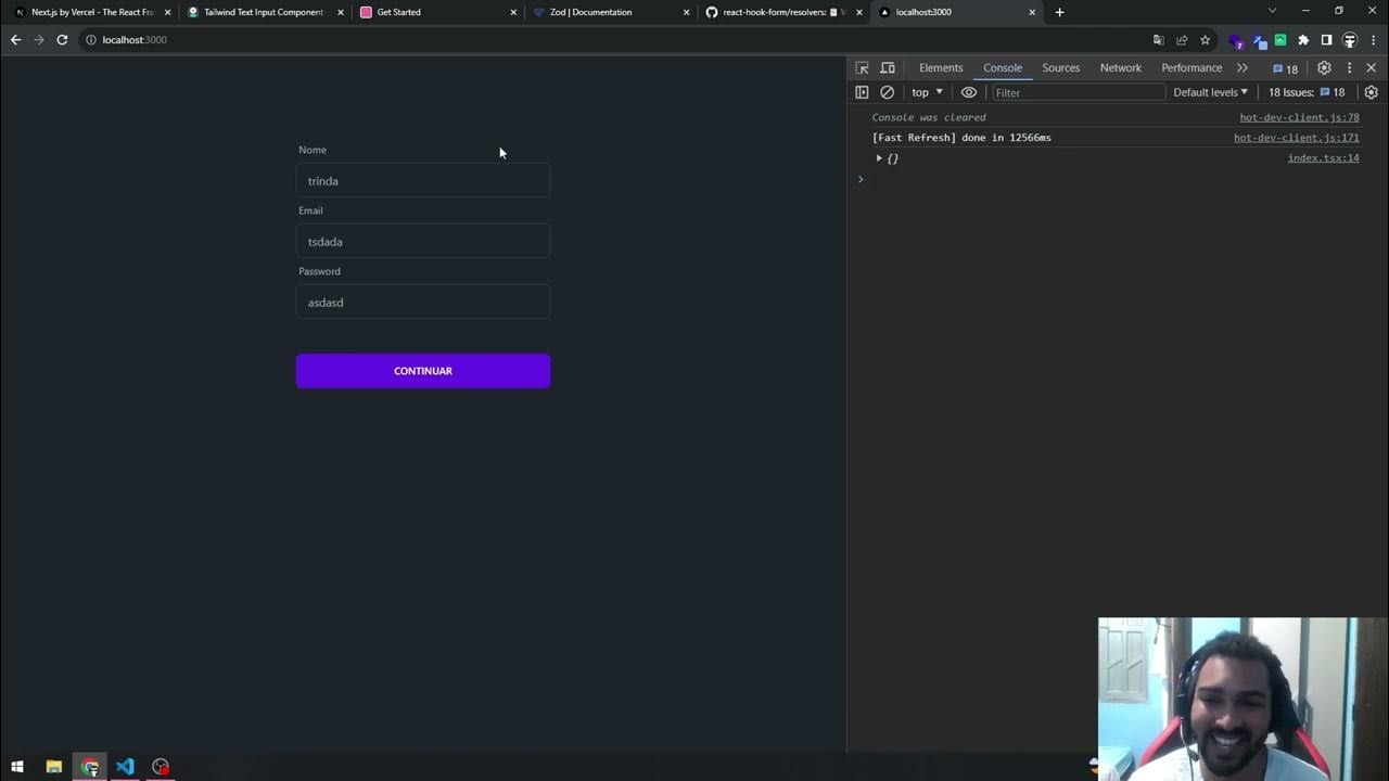 Manipulação E Validação De Formulários No React Com React Hook Form E Zod Youtube