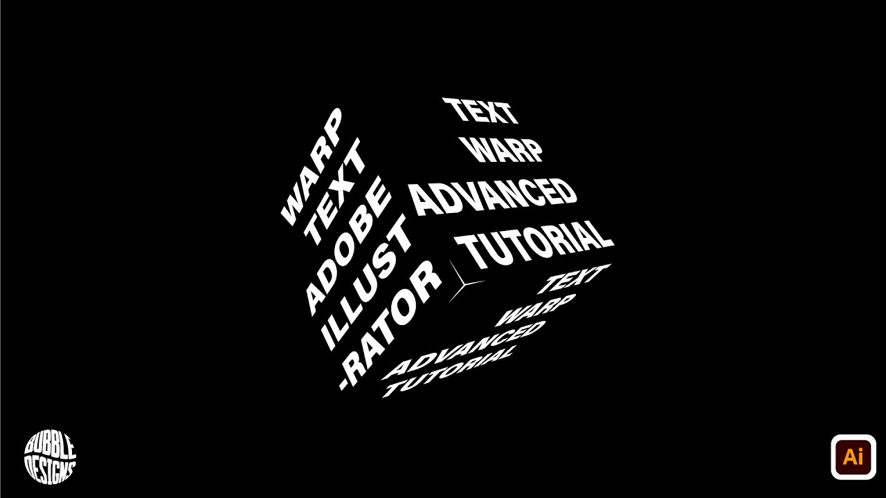 Warp Text To 3D Shape In Adobe Illustrator - YouTube