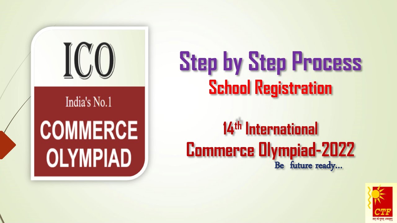 Step by Step Process of Registration for ICO 2022 (For Schools) - YouTube