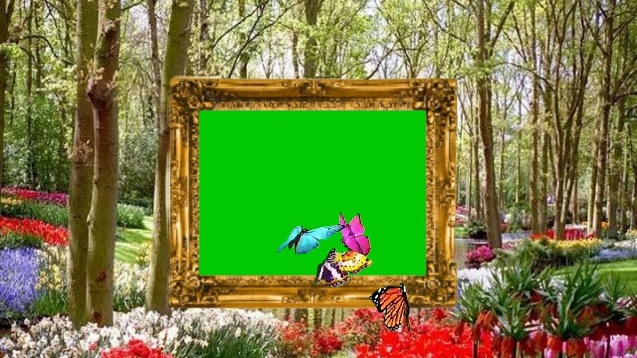 Garden Green screen - YouTube