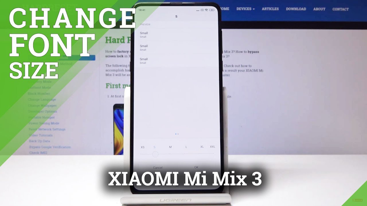 XIAOMI Mi Mix 3 CHANGE FONT SIZE | SET UP FONT STYLE - YouTube