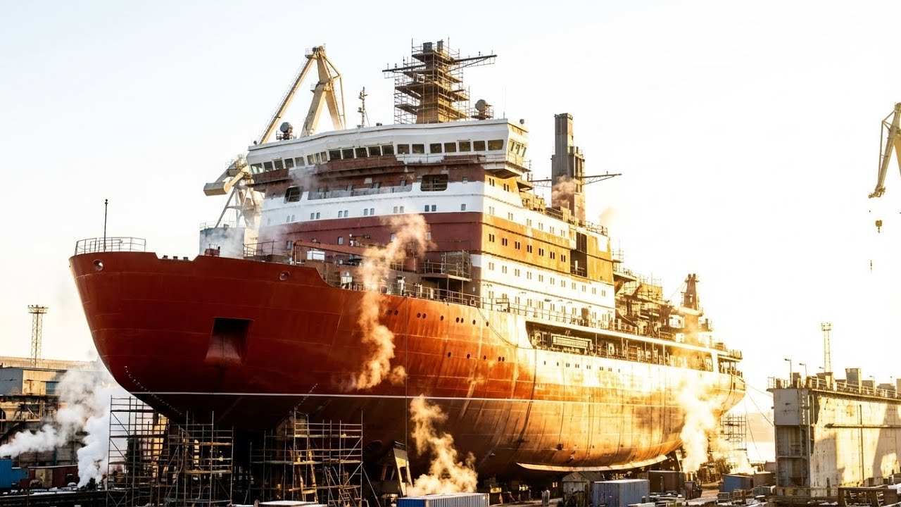 Building the World's Most Powerful Nuclear Icebreaker Engineering Mega ...