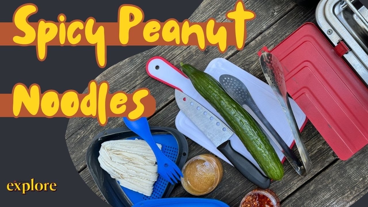 Easy Spicy Peanut Noodles | Camp Cooking Recipe - YouTube