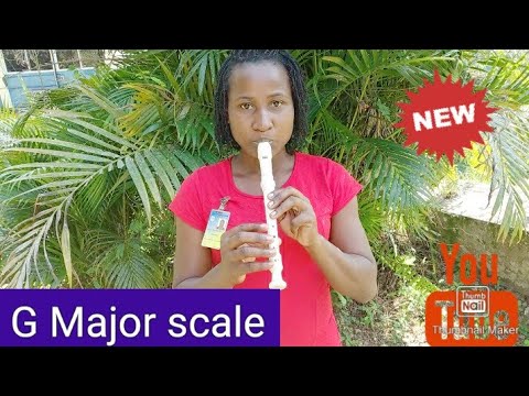 G Major Scale on recorder - YouTube