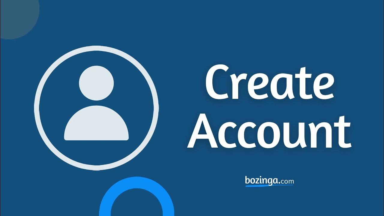 How to create my account on bozinga.com? - YouTube
