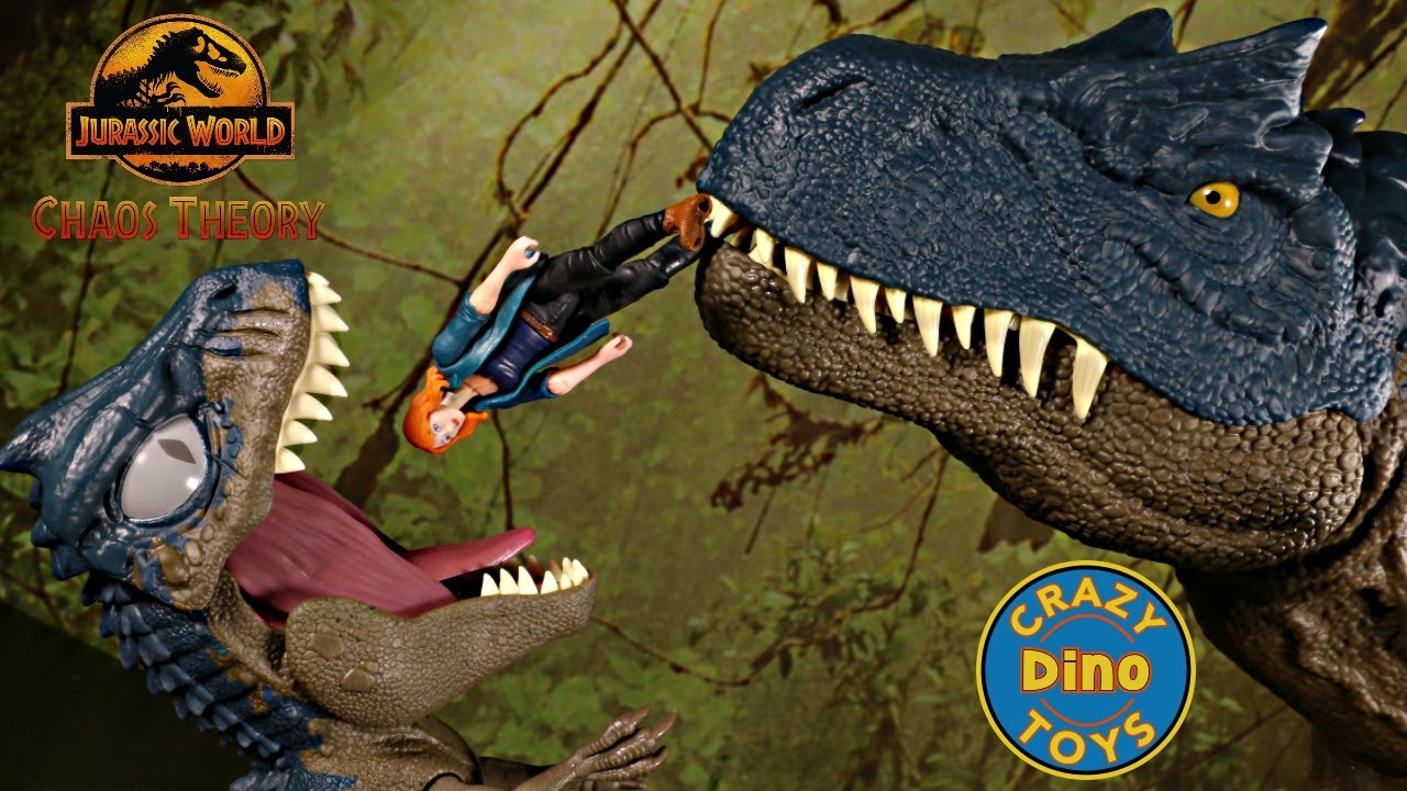 New Jurassic World Chaos Theory Mega Roar Allosaurus Unboxed Dinosaur ...