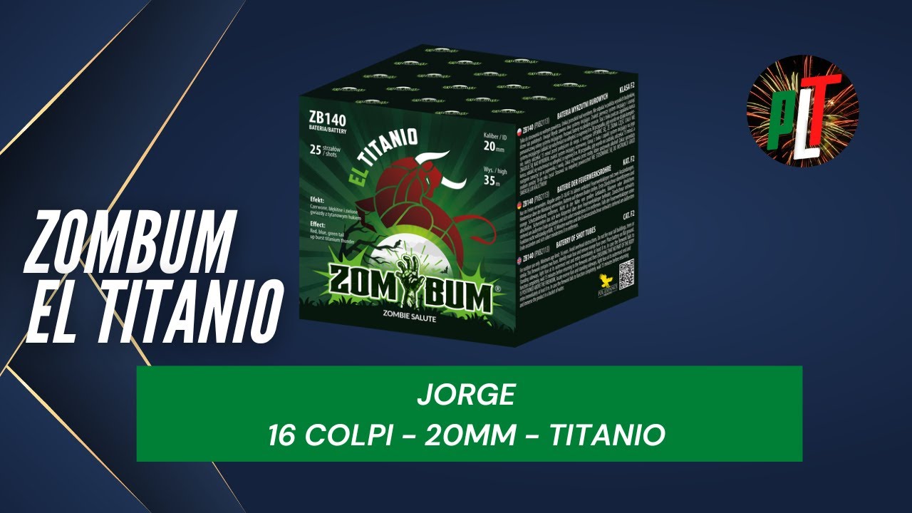Test Batteria ZOMBUM EL TITANIO 16 shots 20mm di JORGE FIREWORKS - YouTube