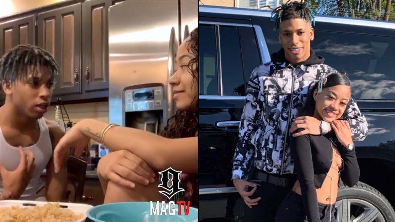 NLE Choppa New "GF" Yung Blasian Is Jealous Of Siri! 😤 - YouTube