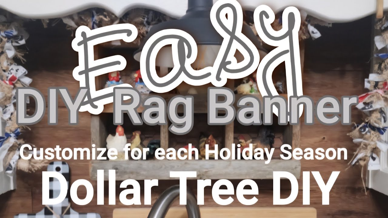 Rag Tie Banner! 100% Dollar Tree DIY That Is Soooo Cute and Easy ...