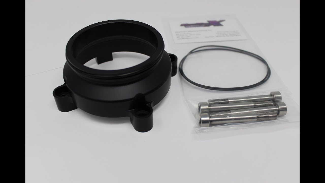 Mazworx 82mm Bosh throttle body adapter - YouTube